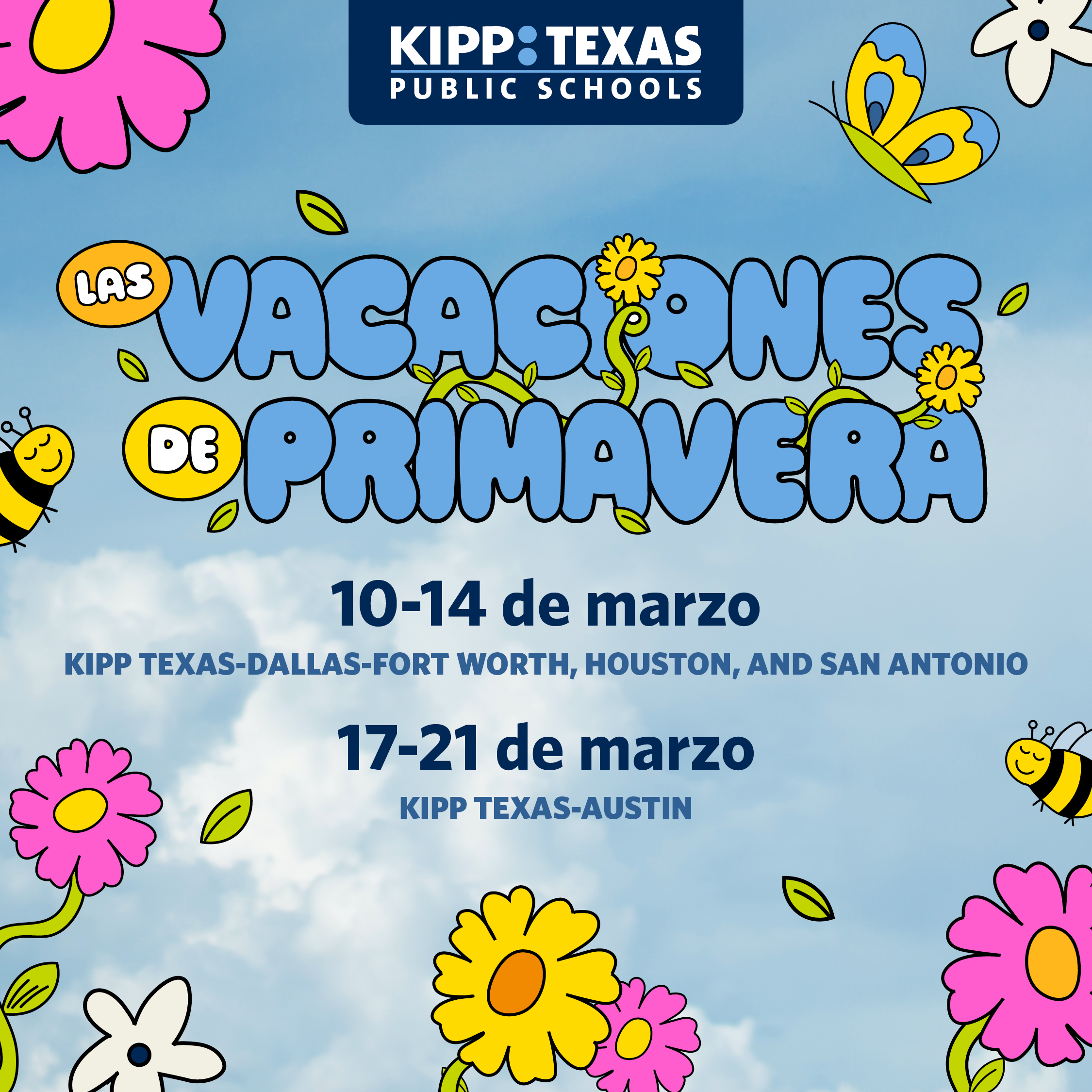 Mantengan el aprendizaje en estas vacaciones de primavera - KIPP Texas